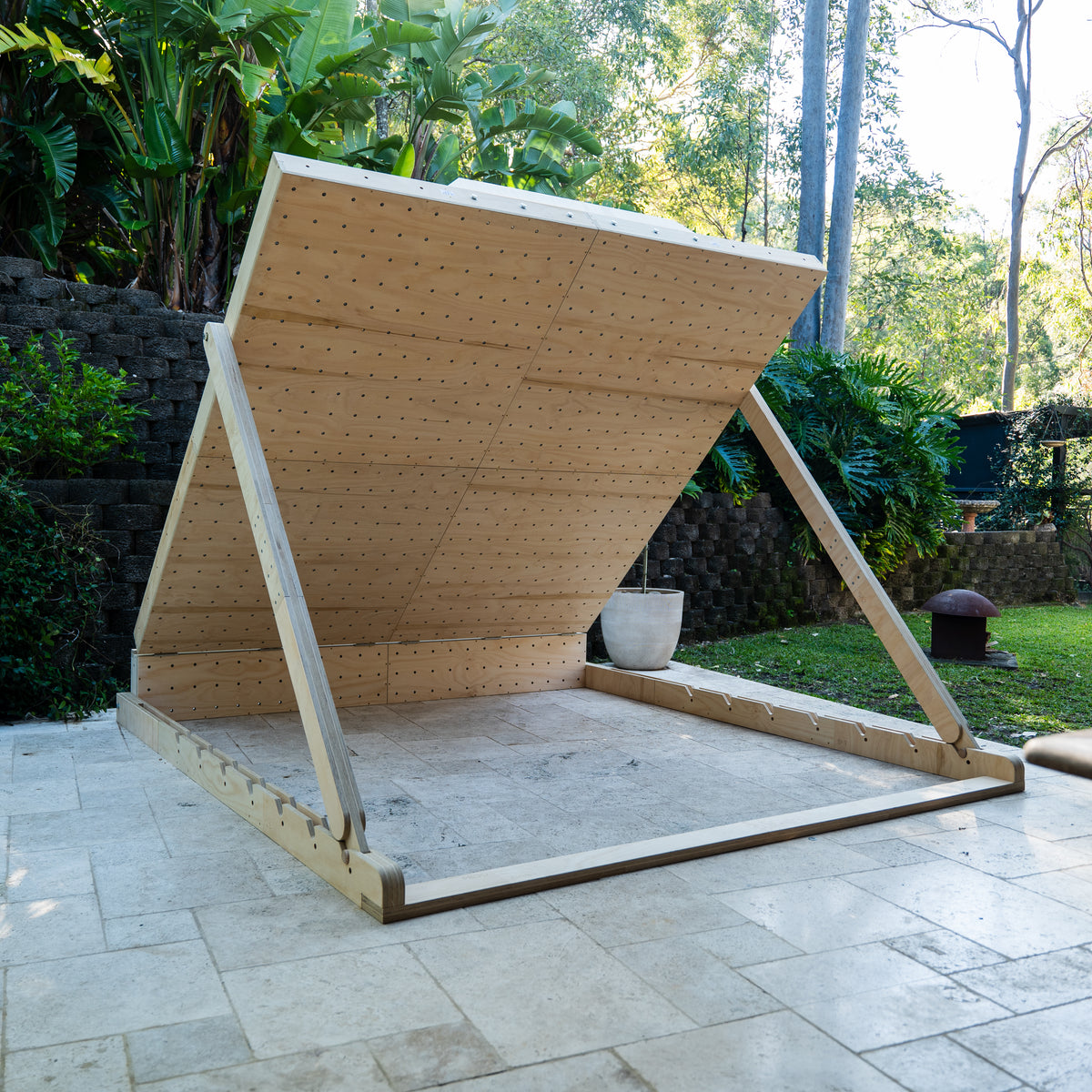Home Bouldering Wall. Free Standing, Adjustable Angle – Awesome Woodys